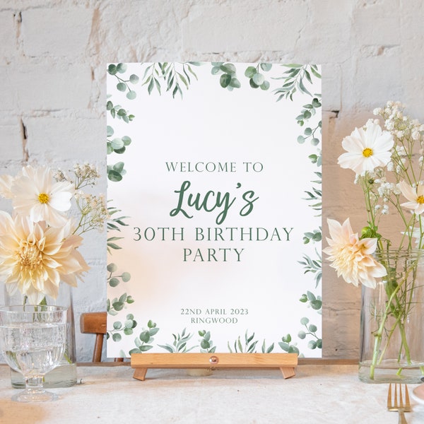 Birthday Party Sign - Etsy