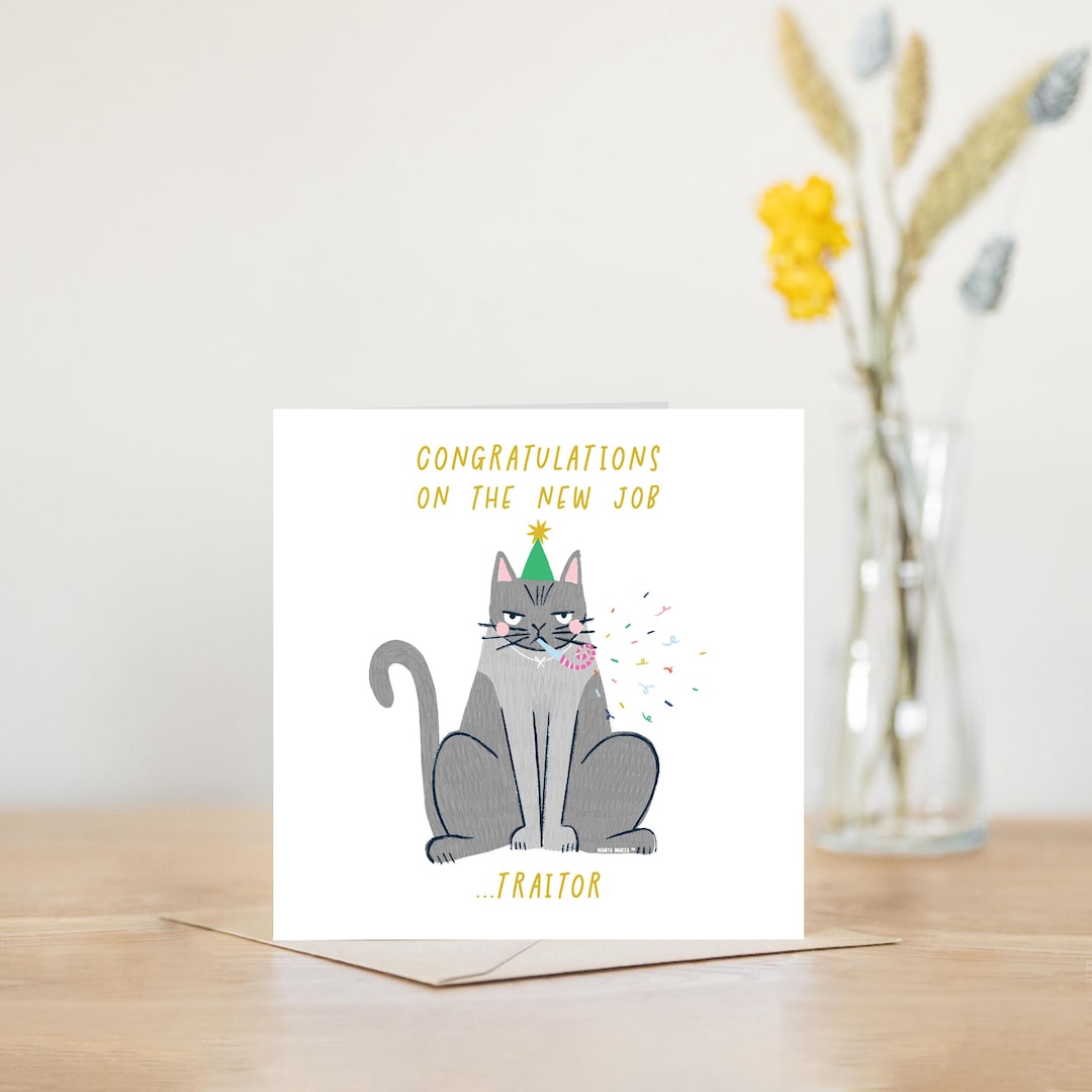 Leaving Card Goodbye Good Luck Card, Retirement New Job Card to Go With ...