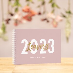 Leavers Message Book | Personalised Scrapbook Memory Book End of Term ...