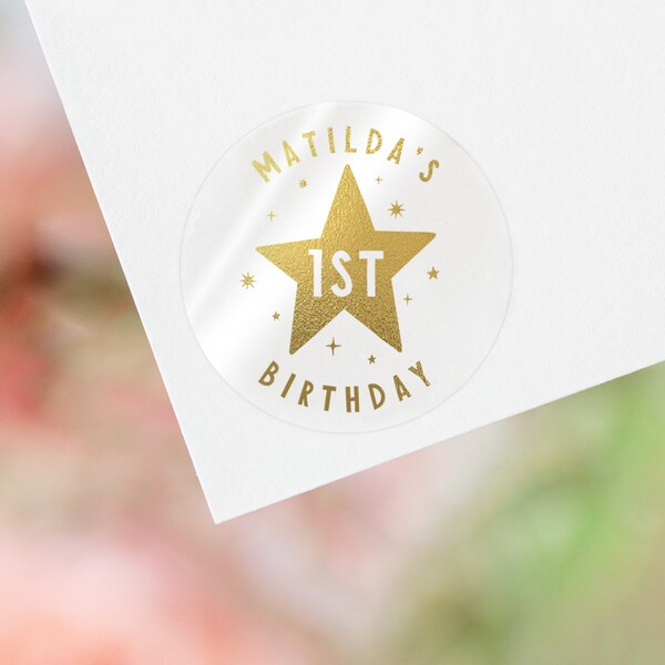 1st Birthday Sticker - Etsy