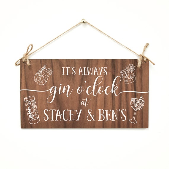 Gin Sign Gin Gift Gin Plaque Gin and Tonic Gift Gin and - Etsy Australia