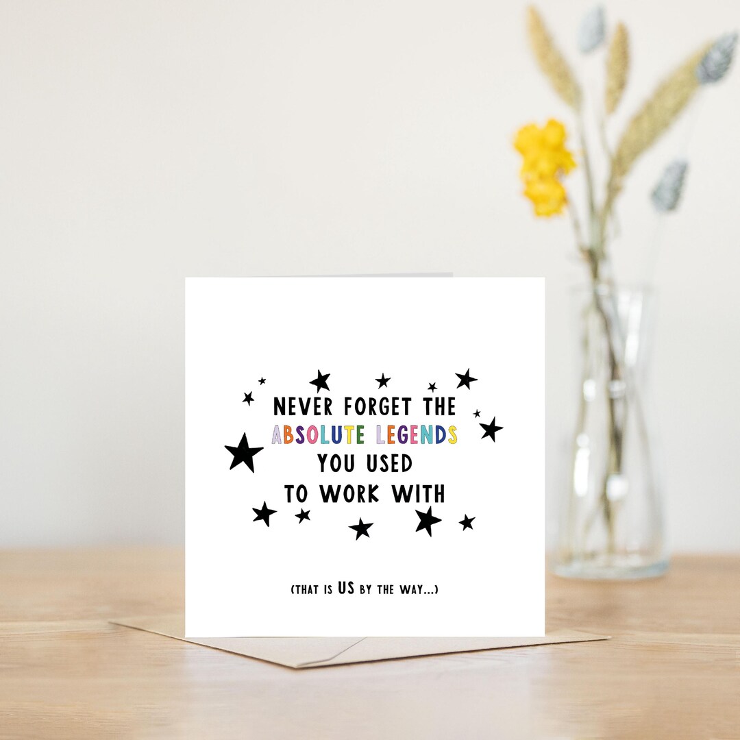 Leaving Card You'll Be Missed Colleague Leavers Card 2 Sizes - Etsy