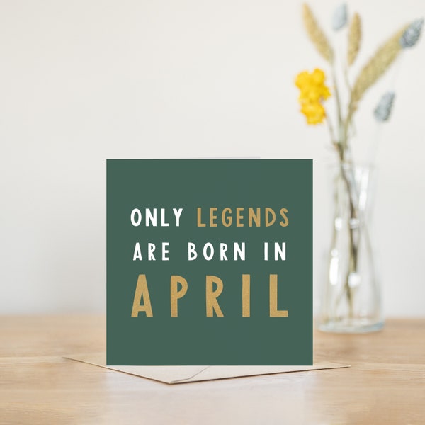 Born in April - Etsy