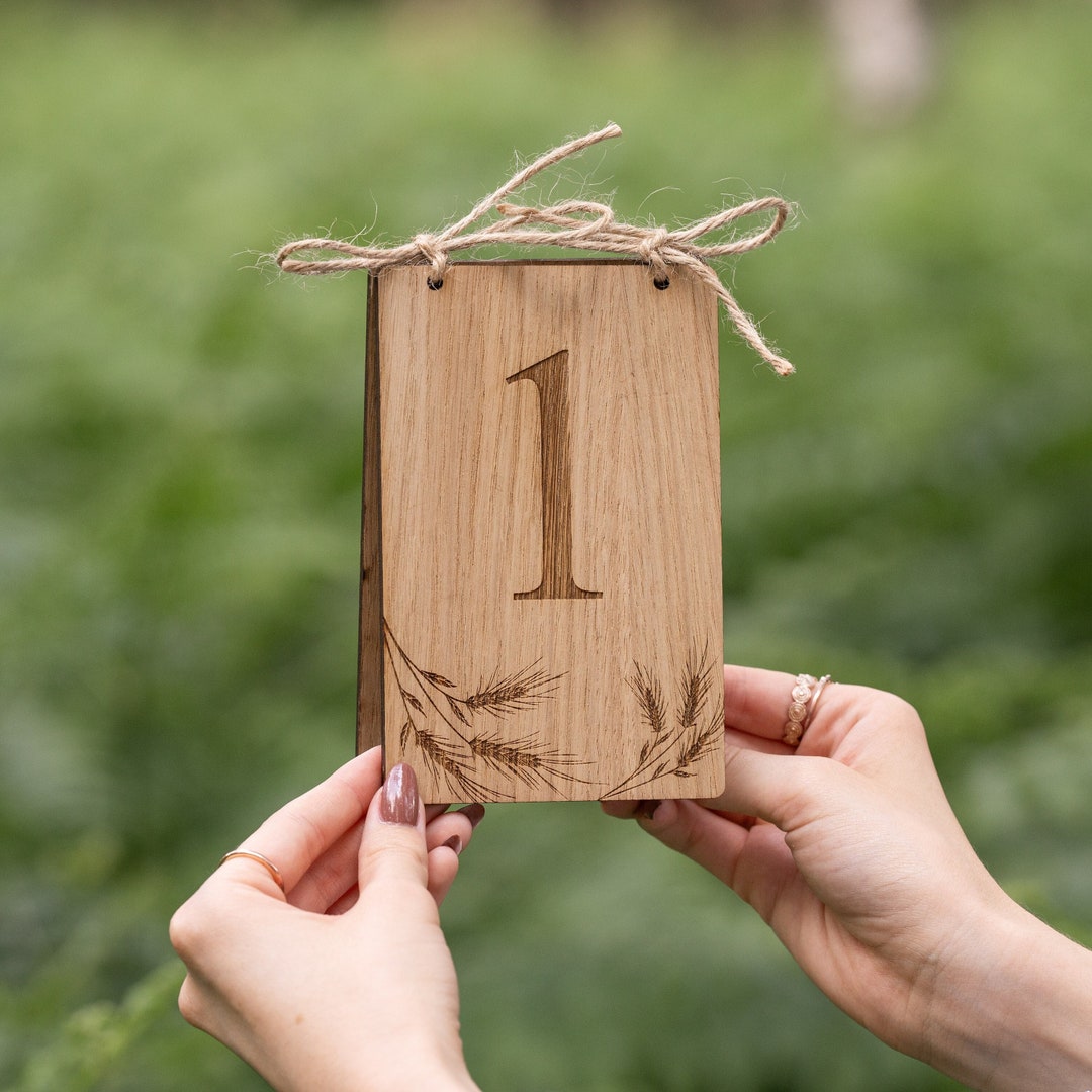 Wheat Table Numbers Barn Wedding Rustic Wedding Table Number Wedding ...