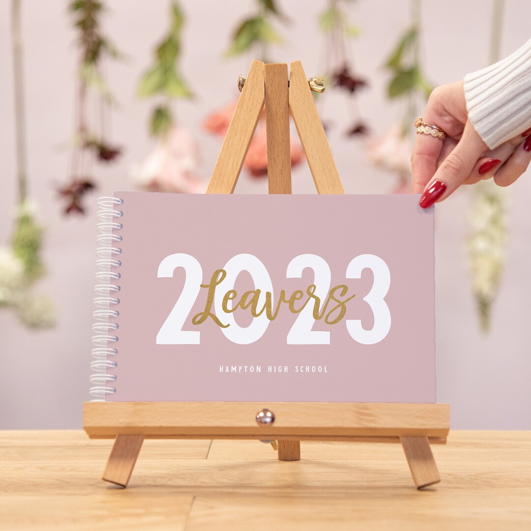 Leavers Message Book | Personalised Scrapbook Memory Book End of Term ...