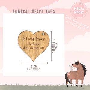 Celebration of Life in Loving Memory Funeral Favor Tag | Funeral ...