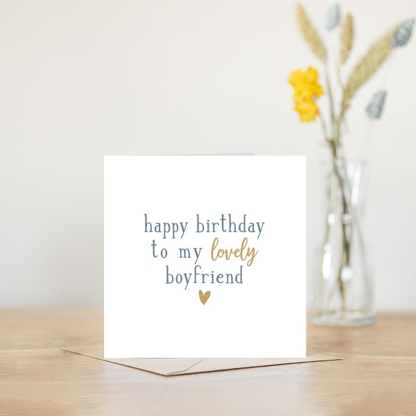 Boyfriend Card - Etsy