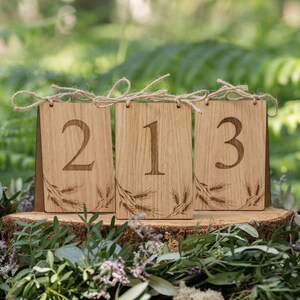Wheat Table Numbers Barn Wedding Rustic Wedding Table Number Wedding ...