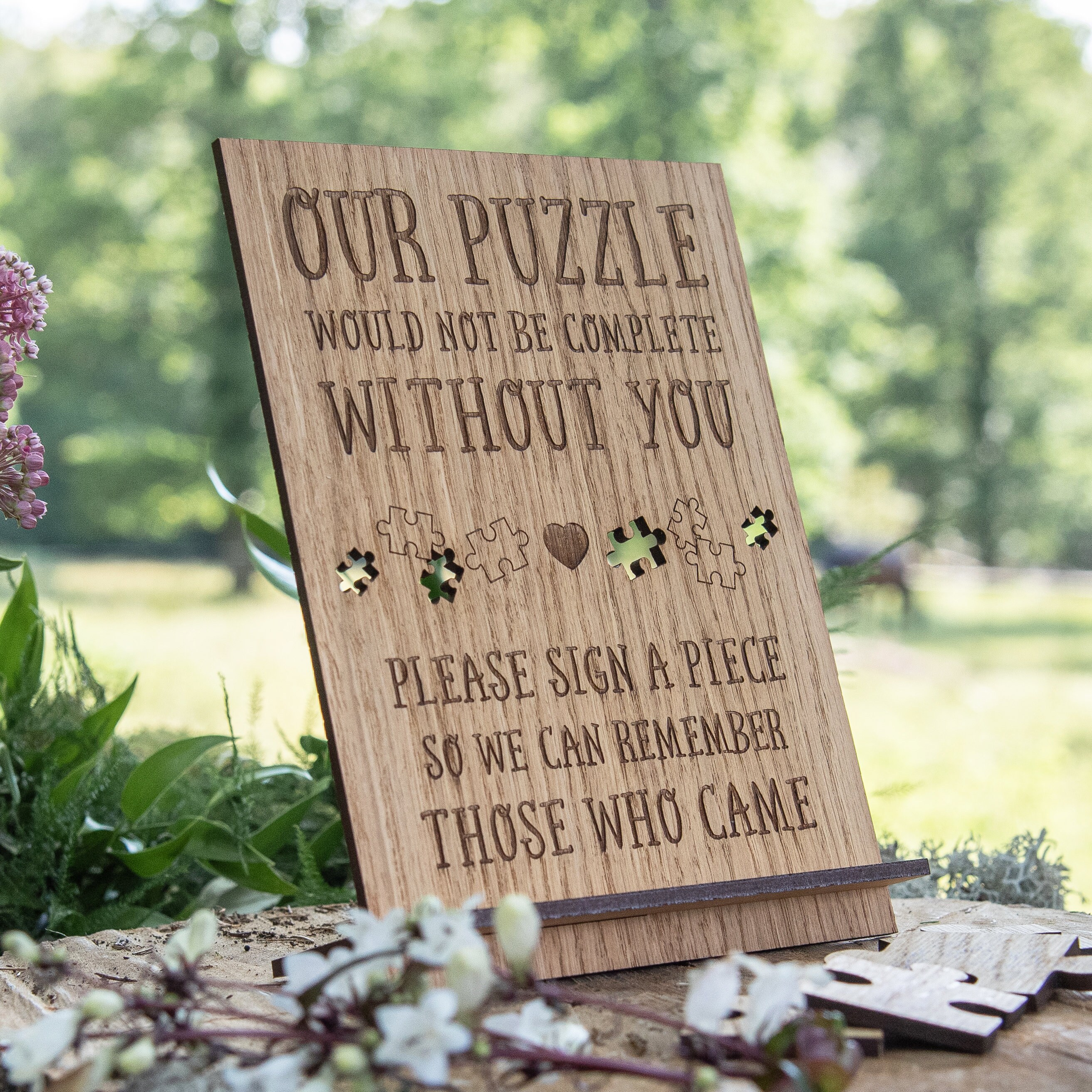 Puzzle Sign Wedding Puzzle Sign Jigsaw Sign Wedding Jigsaw - Etsy