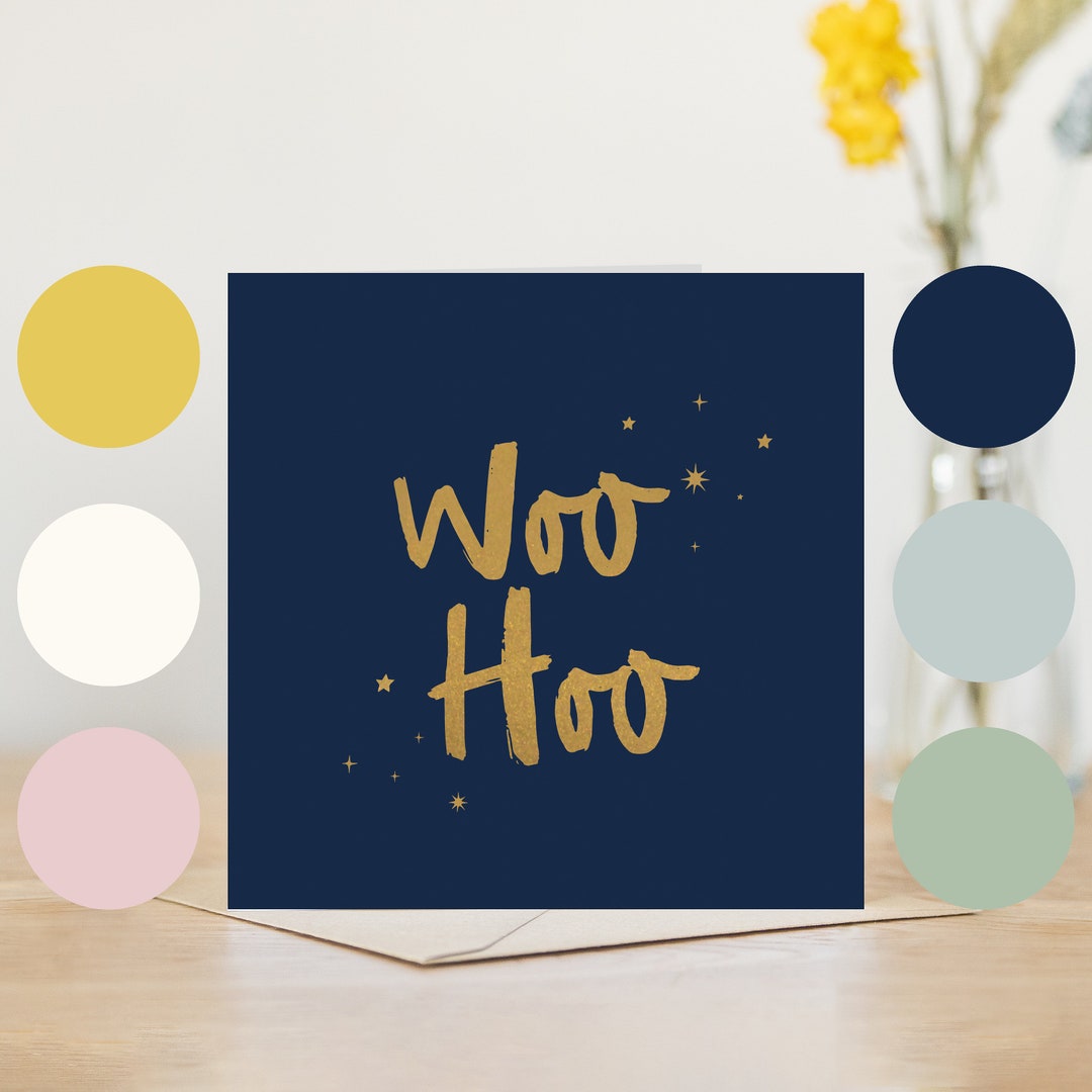 Congratulations Birthday Card Woo Hoo Congratulations Greeting Card ...