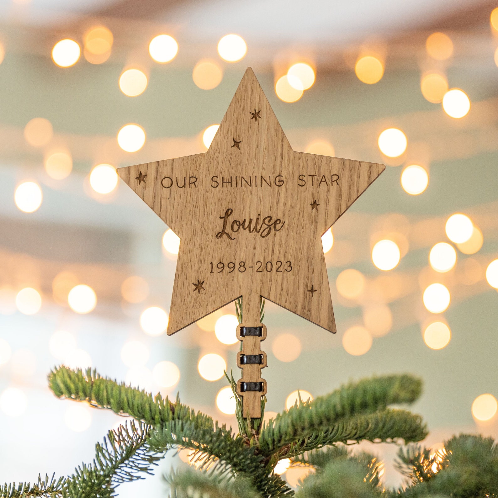 Christmas Tree Star in Memory | Memorial Christmas Star Ornament ...