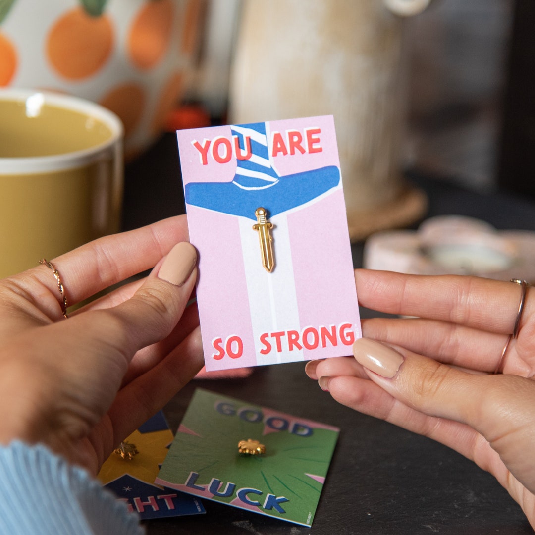 So Strong Sword Enamel Pin Brave Lapel Pin Be Brave Pins - Etsy UK