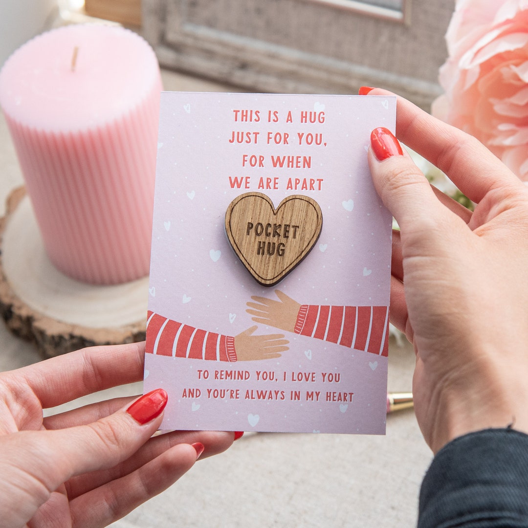 Pocket Hug Token Love Gift | Thinking of You | Miss You Isolation Gift ...