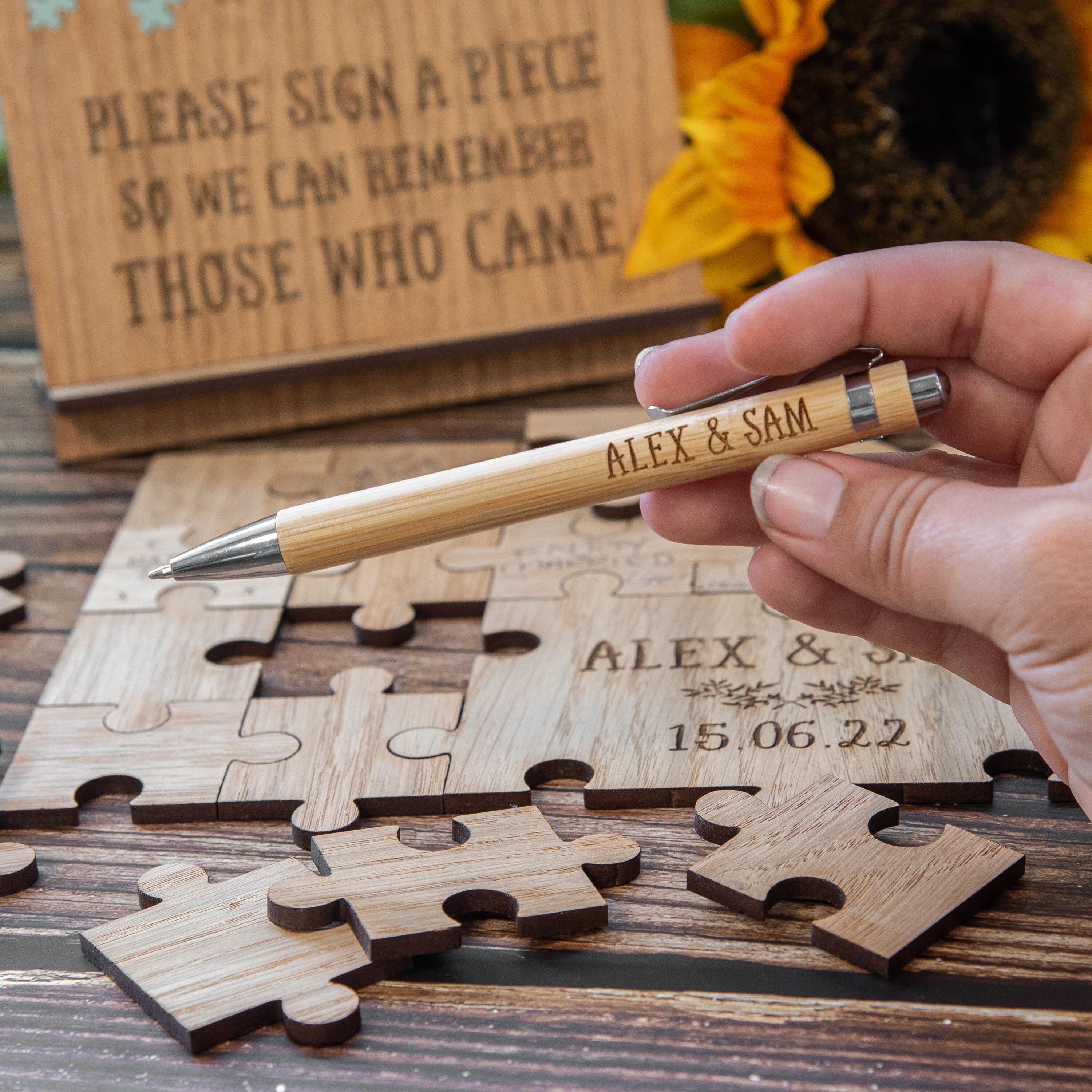 Wooden Wedding Guest Book Pen for Guestbook Dropbox or - Etsy