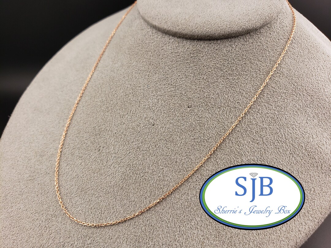 Rose Gold Chains, 14k Rose Gold Chains, 1.0mm 14k Rose Gold Diamond Cut ...