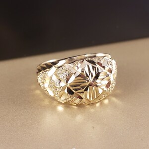 Gold Bands, 10k Yellow Gold Bands, 10k Yellow Gold Domed Ring, Wide ...
