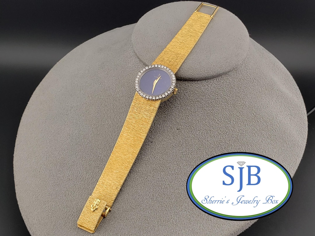 Vintage Watches, Vintage 18k Gold Ladies Watch, 18k Yellow Gold 24mm ...