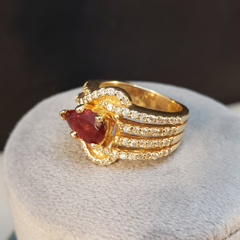 Sunstone Rings, 14k Red Oregon Sunstone Ring, 14k Yellow Gold Sunstone ...