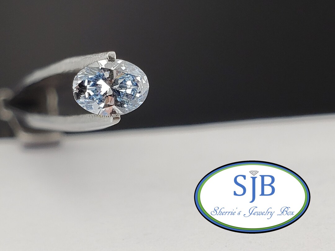 Diamonds, Oval Diamonds, Fancy Blue Diamonds, .60ct Oval Lab Grown Blue ...