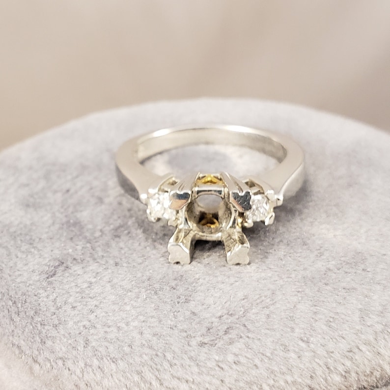 Engagement Rings, Platinum Diamond Ring, Platinum Engagement Simi Mount ...