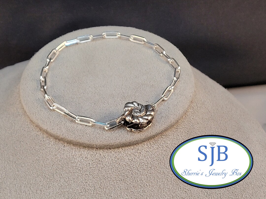 Sterling Silver Bracelet, Paperclip Bracelets, 925 Paperclip Link ...