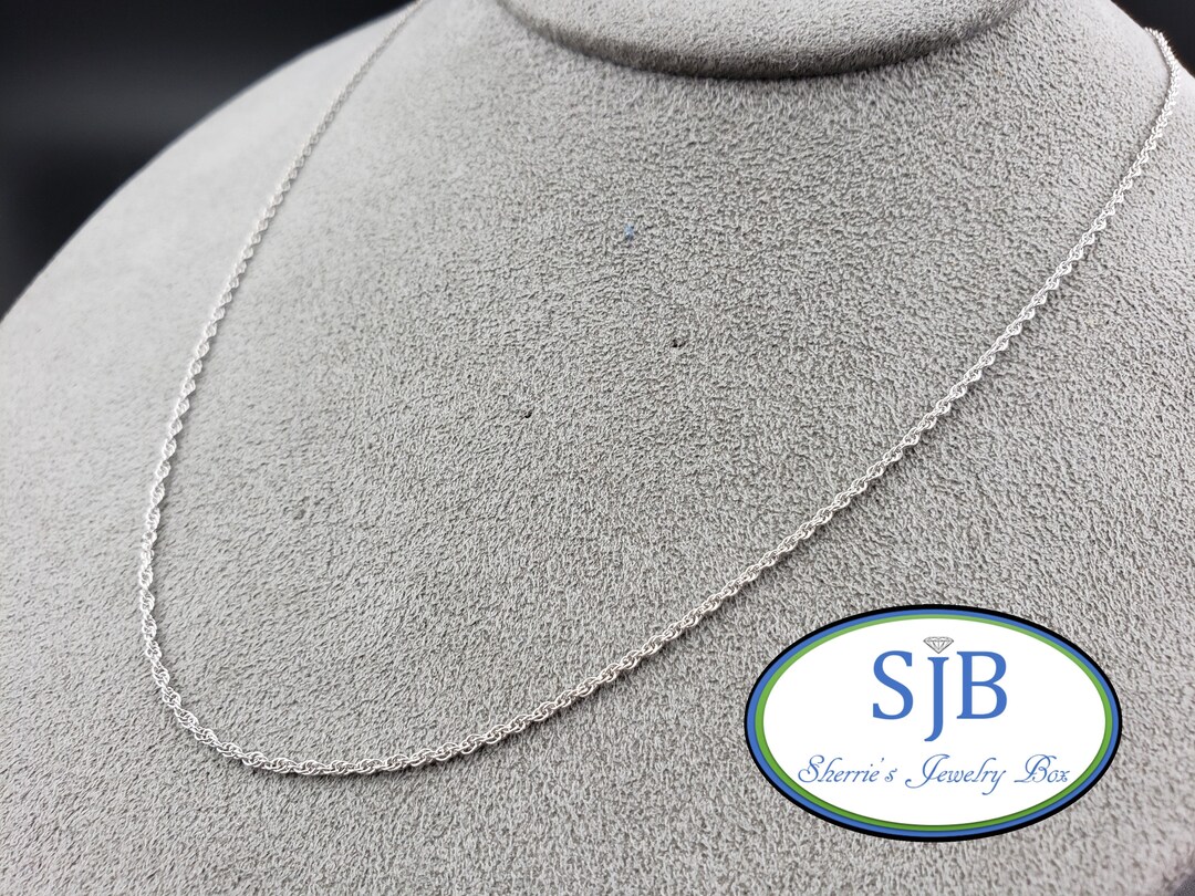 Gold Chains, 14k Rope Chains, 14k Pendant Chains, 14k White Gold Rope ...