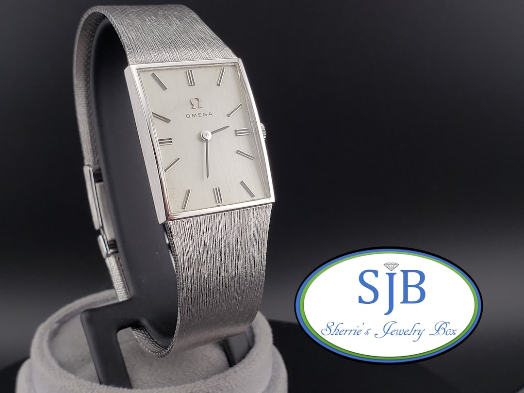 Omega Watches, Vintage 14k White Gold Omega Watch, Vintage Mechanical ...