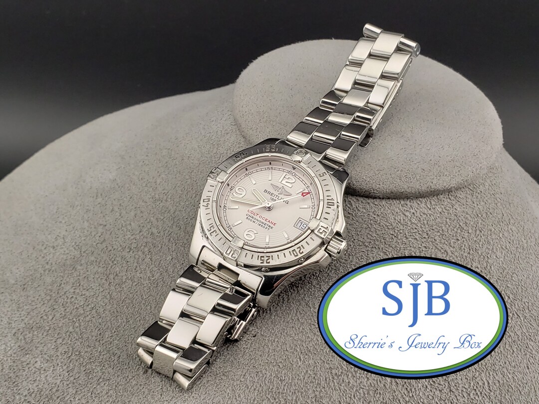 Vintage Breitling Watch, Vintage Womens Watches, Stainless Steel ...