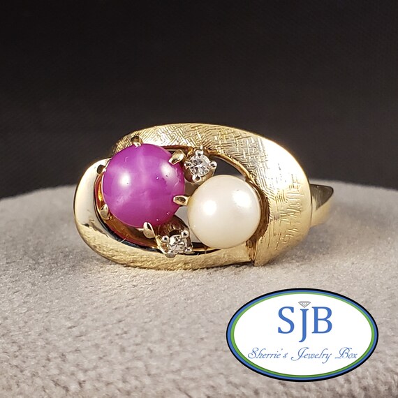 Ruby Rings, Vintage Ruby Star Sapphire Rings, Vintage… - Gem