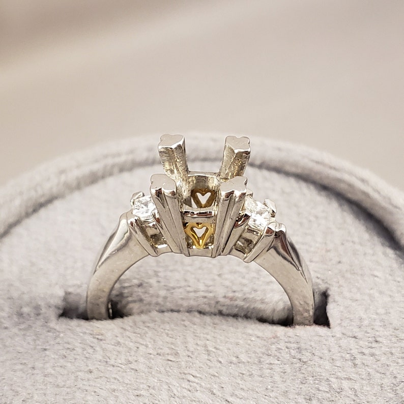 Engagement Rings, Platinum Diamond Ring, Platinum Engagement Simi Mount ...