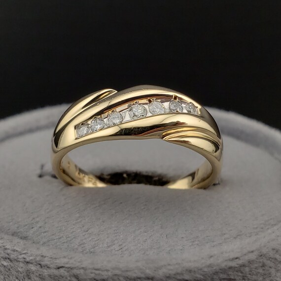 Diamond Bands, Mens Diamond Bands, Vintage 10k Yellow… - Gem