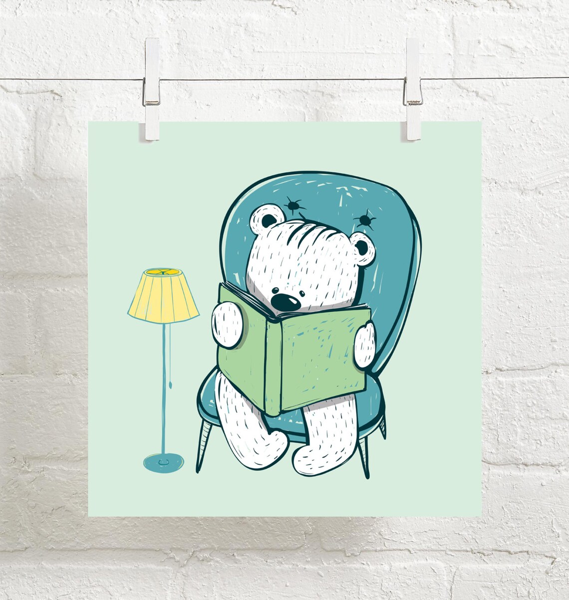 Reading Nursery Wall Print Kids Inspirational Reading Poster - Etsy
