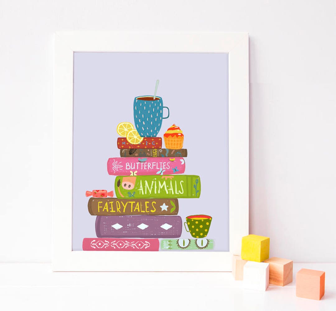 Book Poster Book Print Printable Nursery Playroom Decor - Etsy