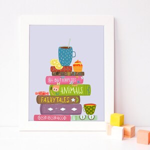 Reading Posters - Reading Nursery Art - Reading Kids Art - Books ...