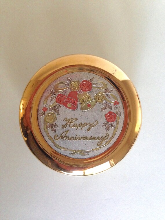 Vintage Art of Chokin Box, Happy Anniversary Porcelai… - Gem