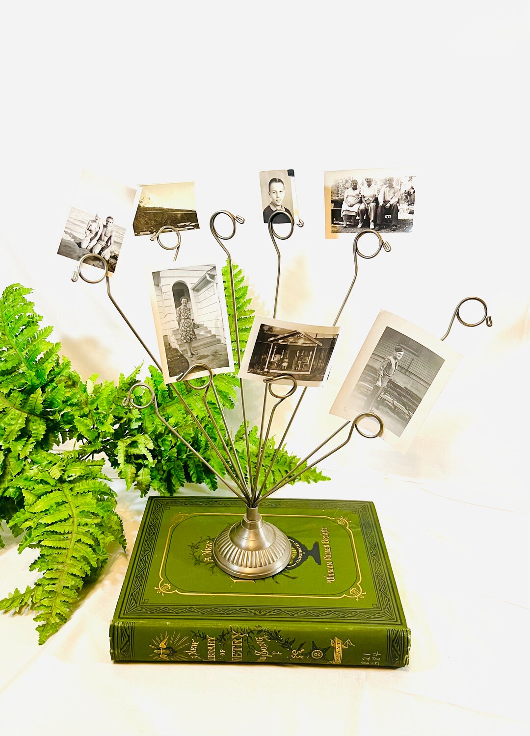 Silver Photo Holder Ephemera Holder Photo Tree Holder - Etsy