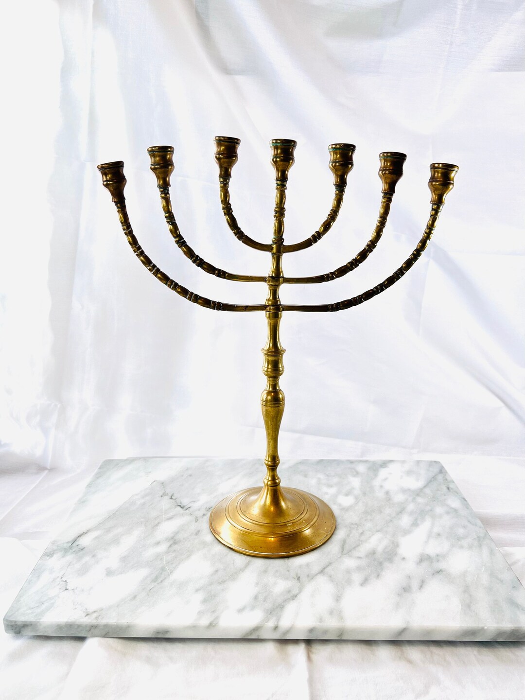Amazing Large Vintage Brass Candelabra With Seven Holders, Candelabra ...