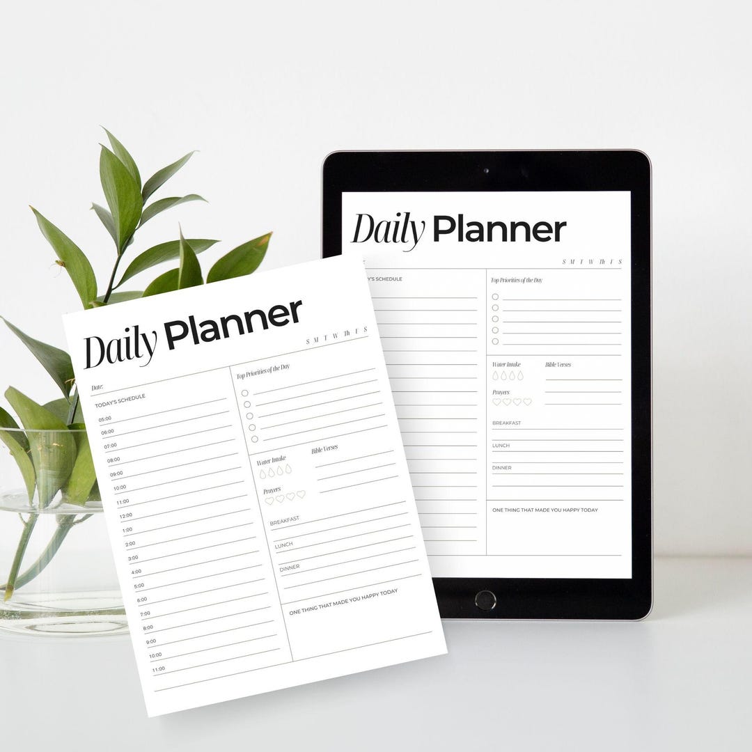 Minimalist Daily Christian Planner | Printable Pages for Busy Moms ...