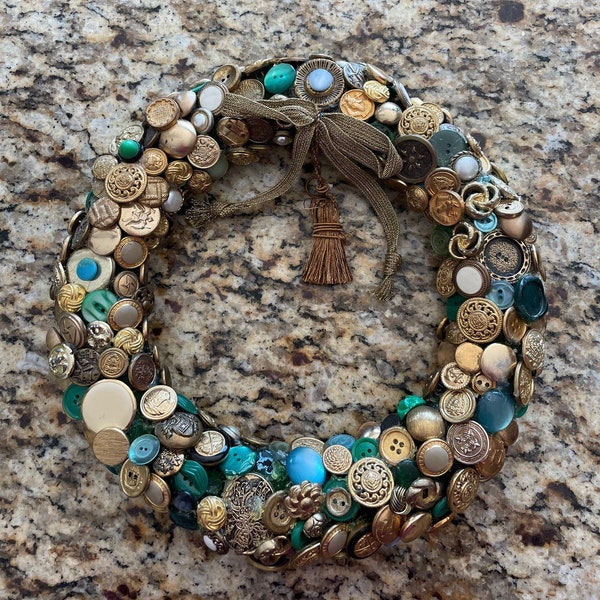 Button Wreath - Etsy