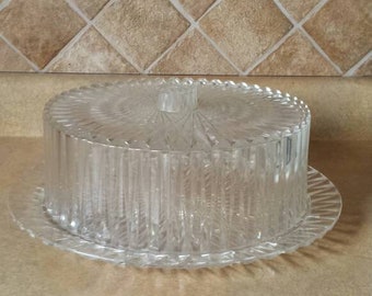 Cake plate with lid | Etsy