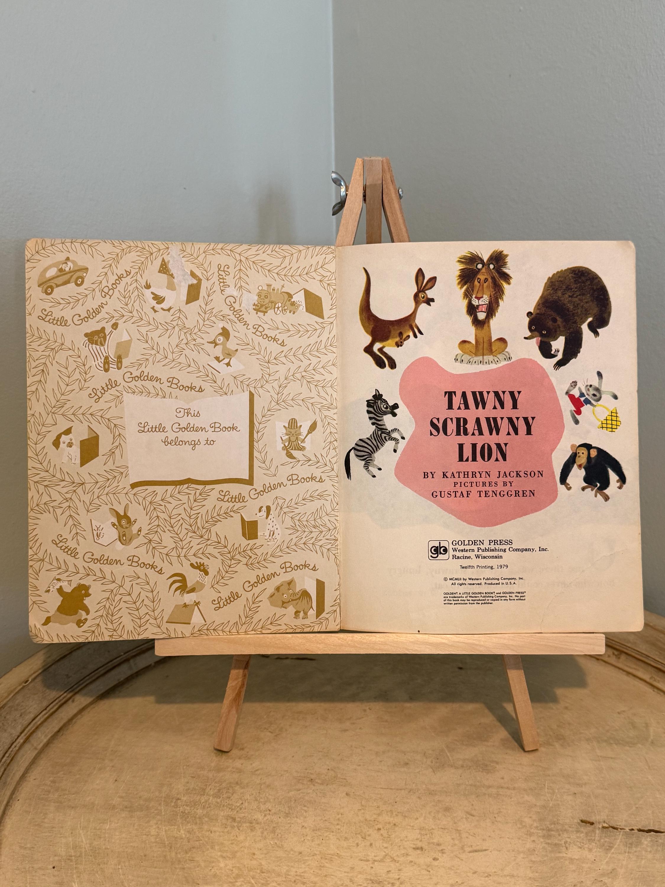 Vintage Children's Book ~ Tawny Scrawny Lion ~ A Little Golden Book ...