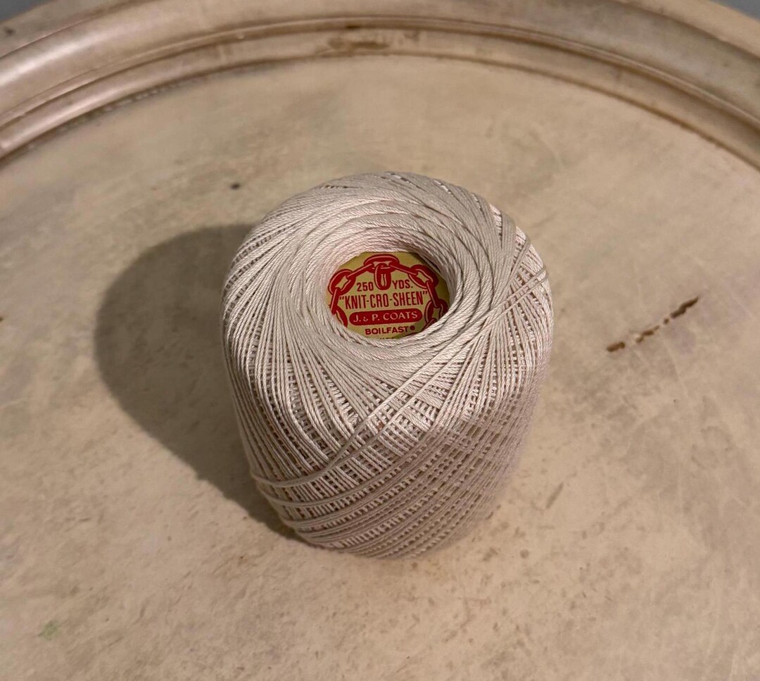 Vintage J. & P. Coats Knit Crochet Sheen Boilfast Crochet Cotton - Etsy