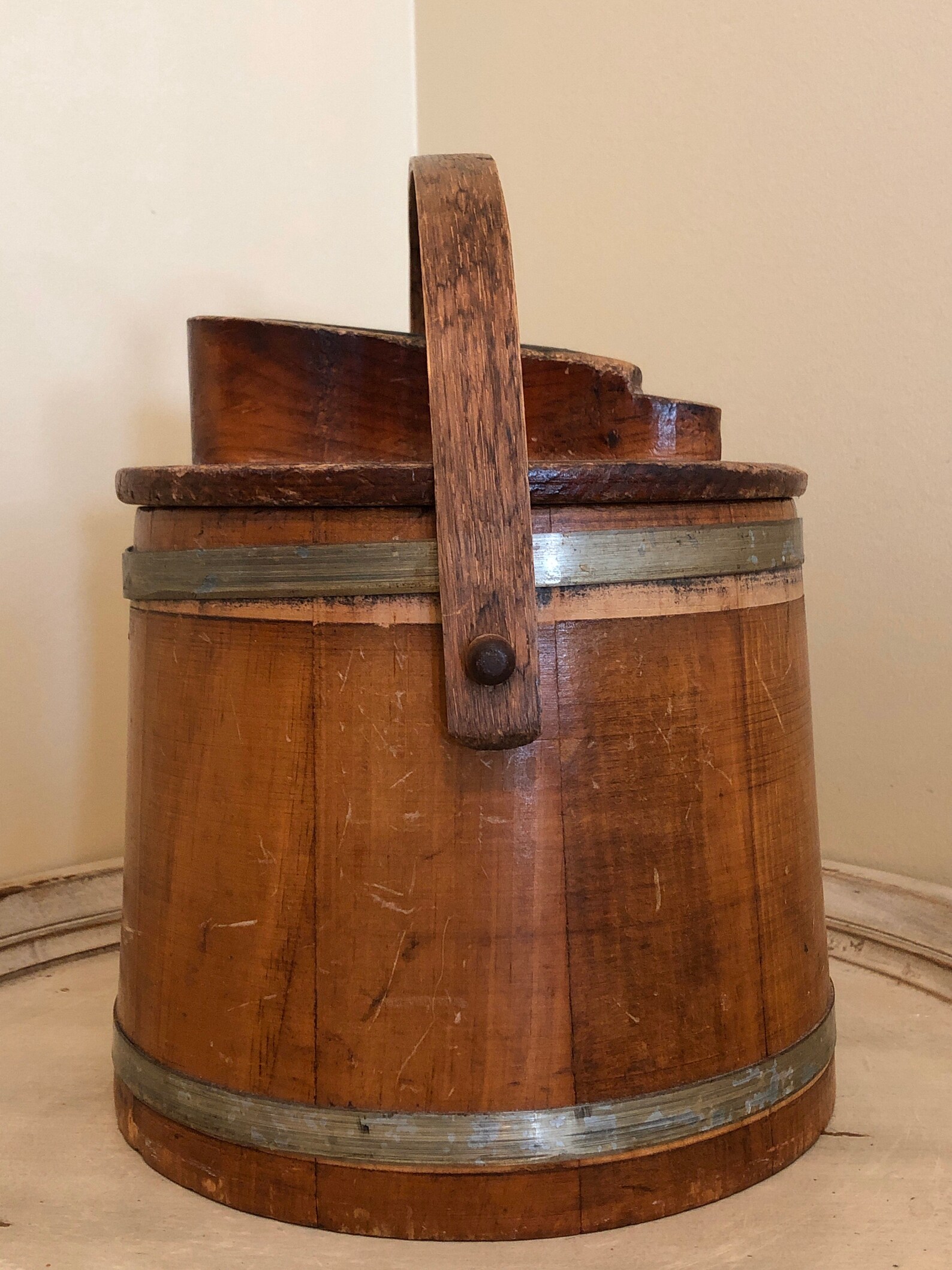 Firkin Shoe Shine Box Round Barrel Shape | Etsy