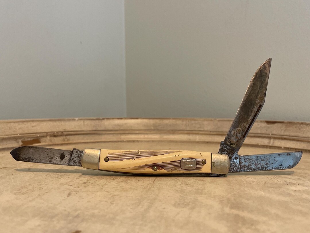 Vintage Pocket Knife ~ Colonial Providence USA ~ 3 Blade - Etsy