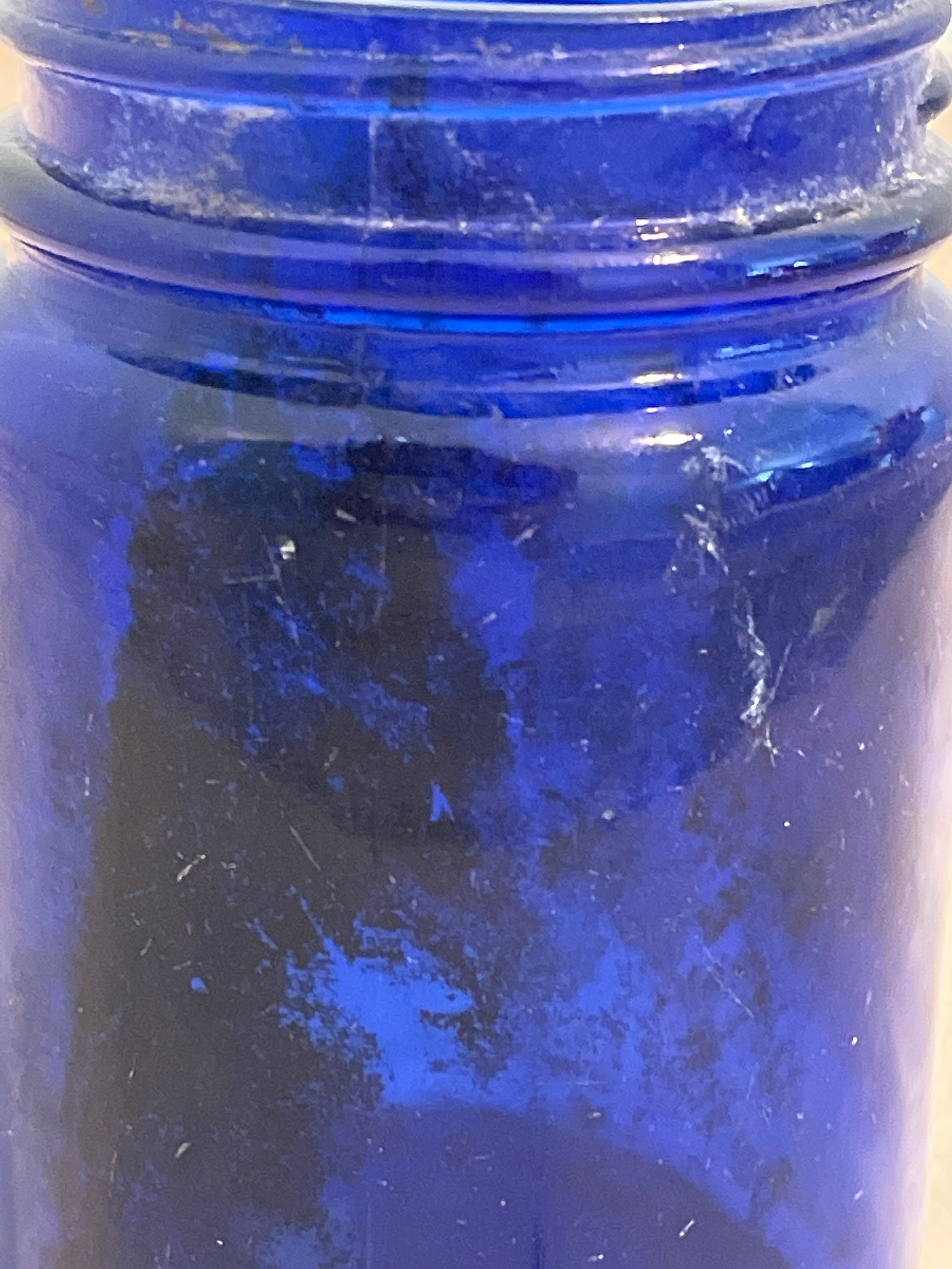 Vintage Vick's Vapor Rub Jar Blue Cobalt - Etsy