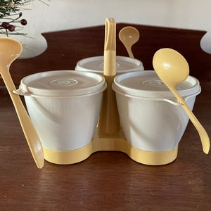 Tupperware Condiment Server With 3 Spoons ~ Picnic or Party Server - Etsy