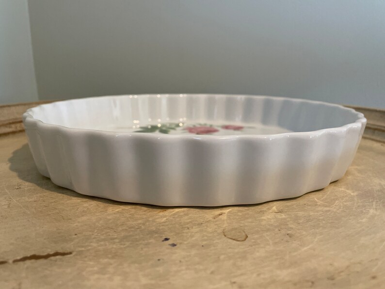 Vintage Bakeware With Rose Pattern ~ Christineholm Ceramic Dish - Etsy