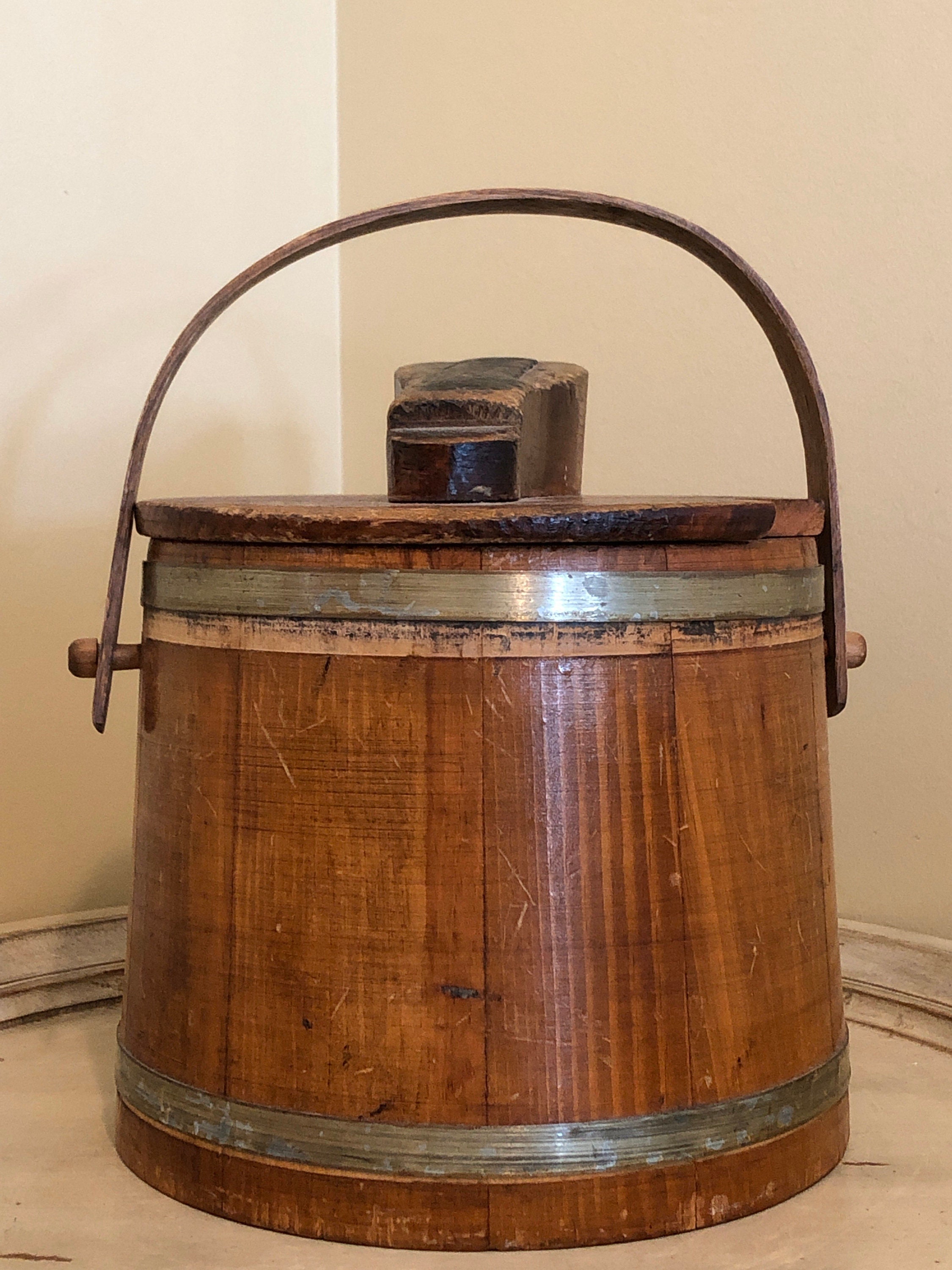 Firkin Shoe Shine Box Round Barrel Shape | Etsy