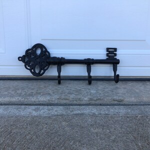 Cast Iron Key Holder With 3 Hooks - Etsy