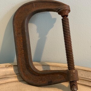 Vintage C Clamp Rusty Metal 1440-4 - Etsy